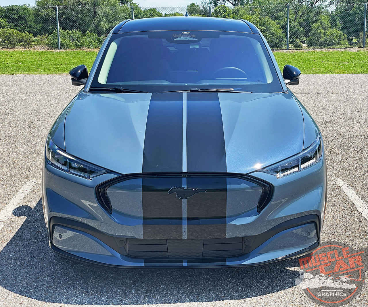 RALLY, Ford Mustang Mach-E Electric Racing Stripes, Decals, Vinyl Graphics