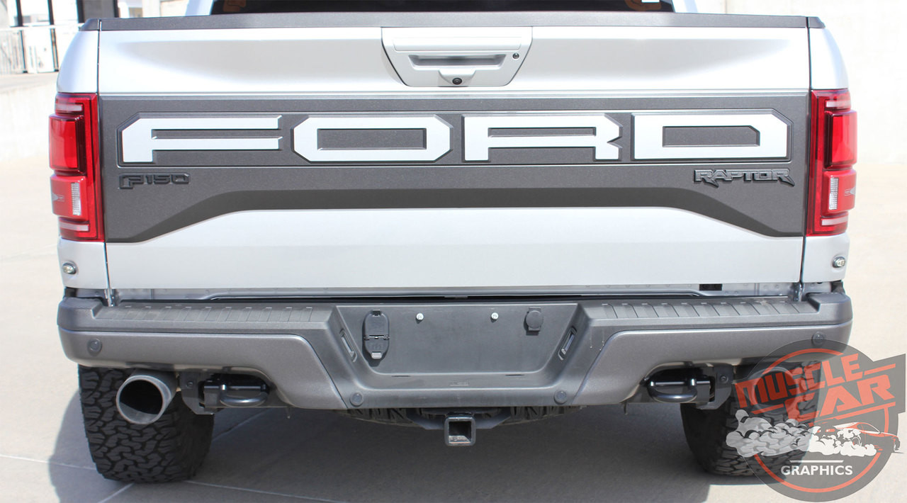 Ford F-150 Stripes Tailgate Inlay Text Vinyl Graphics Decal, SW 2019