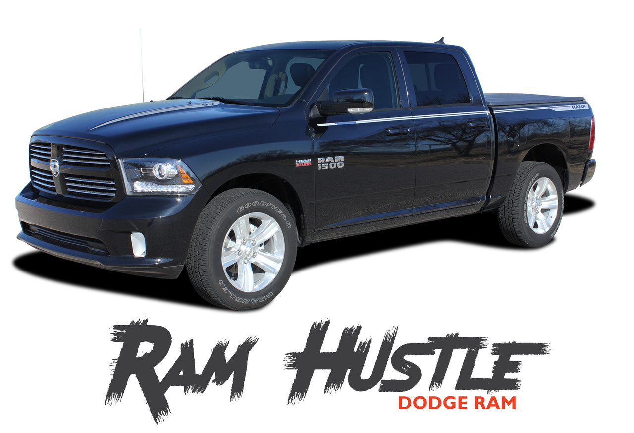 RUMBLE, Dodge Ram Bed Stripes, Ram Decals, Ram Vinyl Graphics