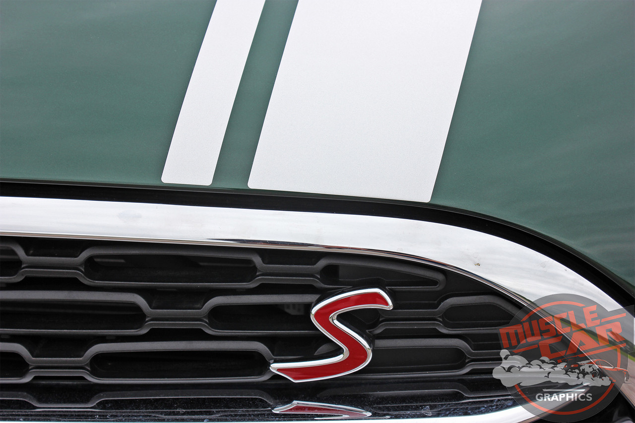 Mini Cooper Hood Stripes Vinyl Graphics Decals, CLUBMAN (2016-2018)