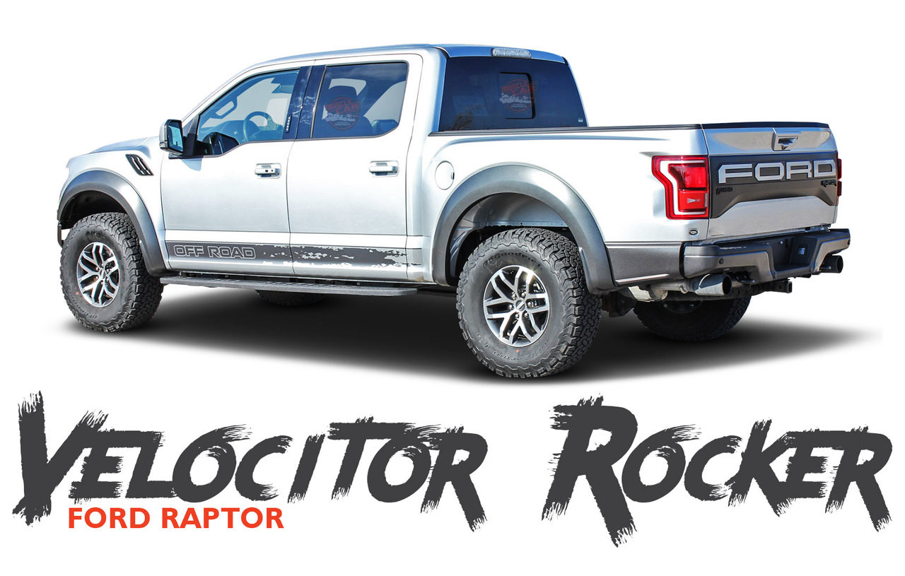 VELOCITOR ROCKERS, Ford Raptor Door Stripes, Ford Raptor Body Decals