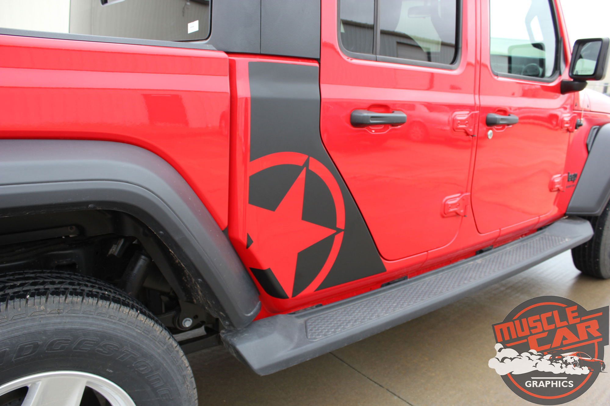 ALPHA STAR SIDE : 2020 Jeep Gladiator Side Stripes Kit 2020-2021