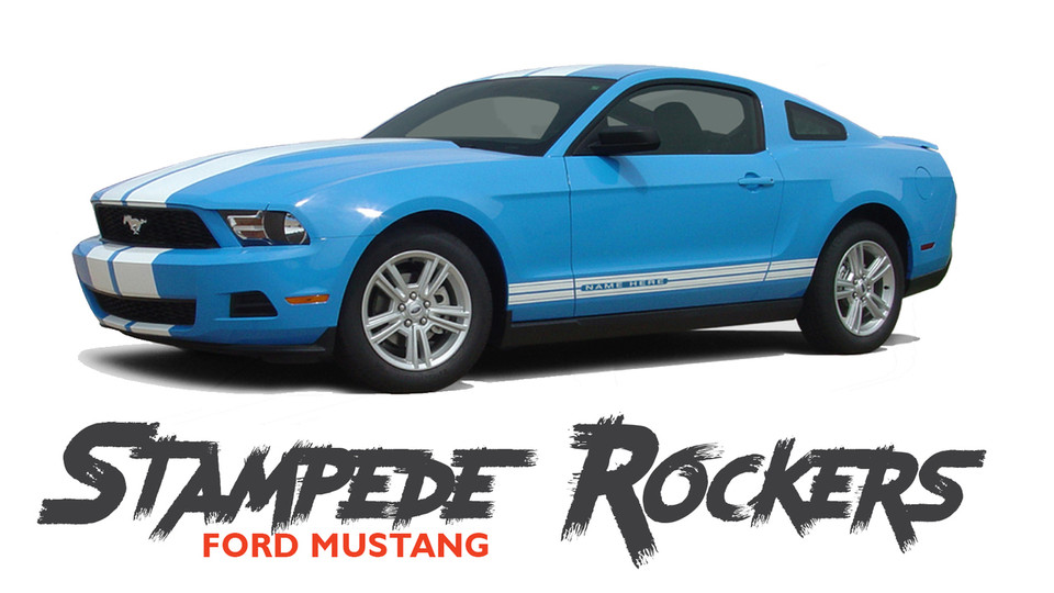 HASTE ROCKERS, Ford Mustang Door Stripes, Mustang Decals, Vinyl Graphics