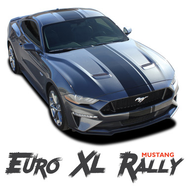 EURO XL RALLY, Ford Mustang Racing Stripes, Mustang Decals, Mustang ...