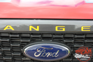 2019 Ford Ranger Grill Letter Decals RANGER GRILL LETTERS 2019-2023