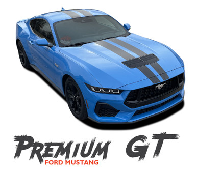 PREMIUM GT RALLY SOLID COLOR, Ford Mustang GT Racing Stripes, Decals ...