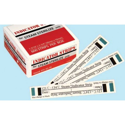 Indicator Strips Steam 1-3/16" x 2-3/4" 600/bx (Plasdent) - Pricenex