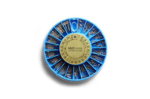 Screw Post Kit, Gold Plated, 120 Assorted, Includes: 1 Hollow Key and 1 ...