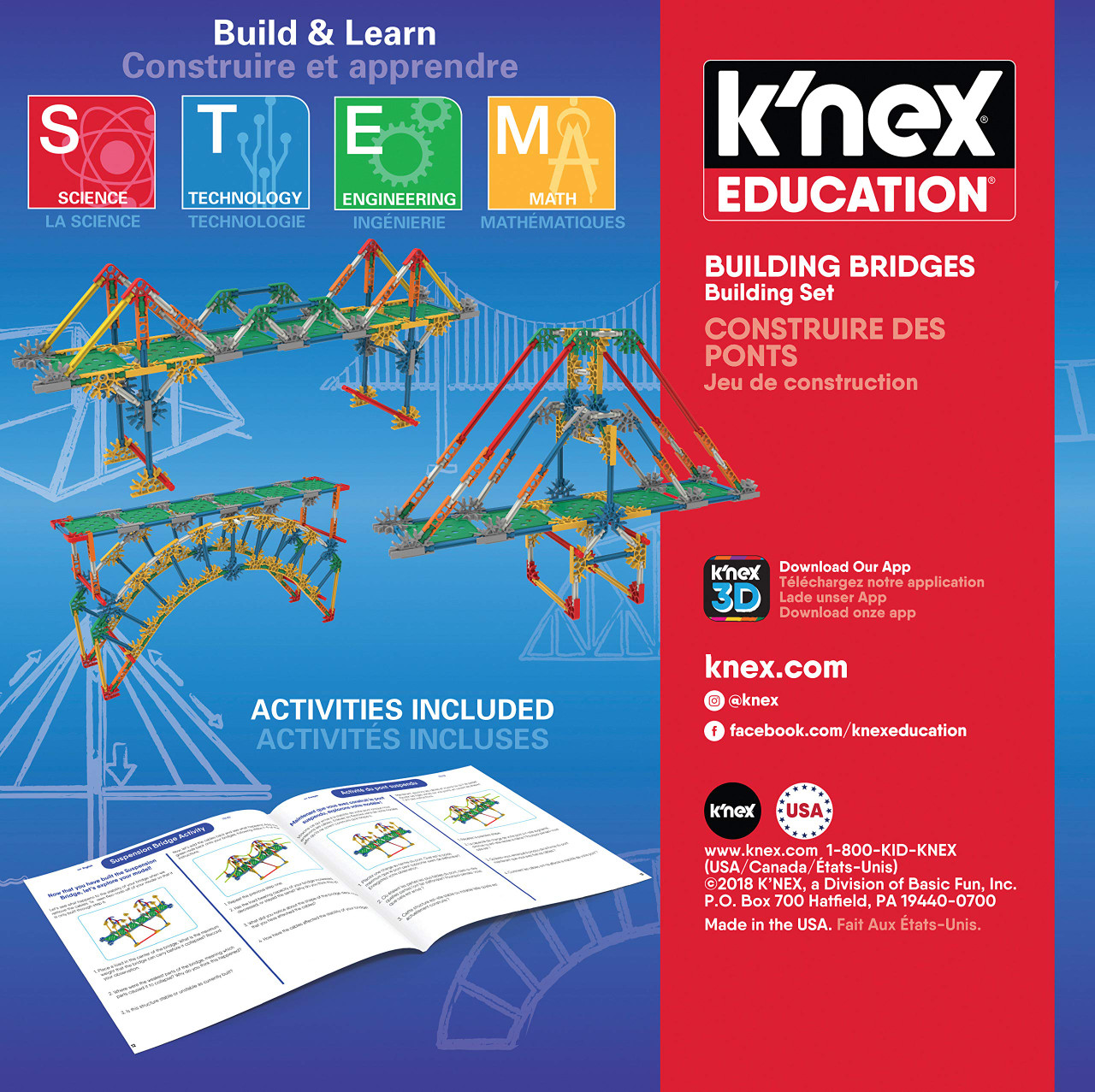 K'NEX Bridges Ages 8+ Construction Education Toy Building Sets (207 ...