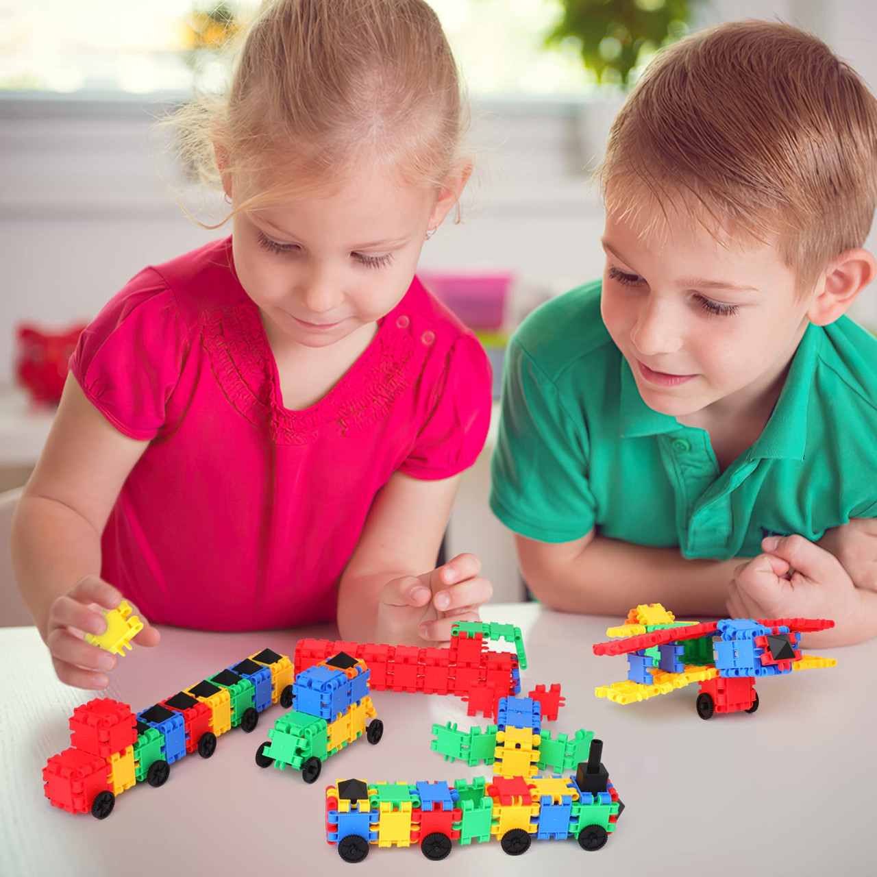 SNAPZ Building Bricks 500 Pcs Connecting Toy - Strong Durable Colorful ...