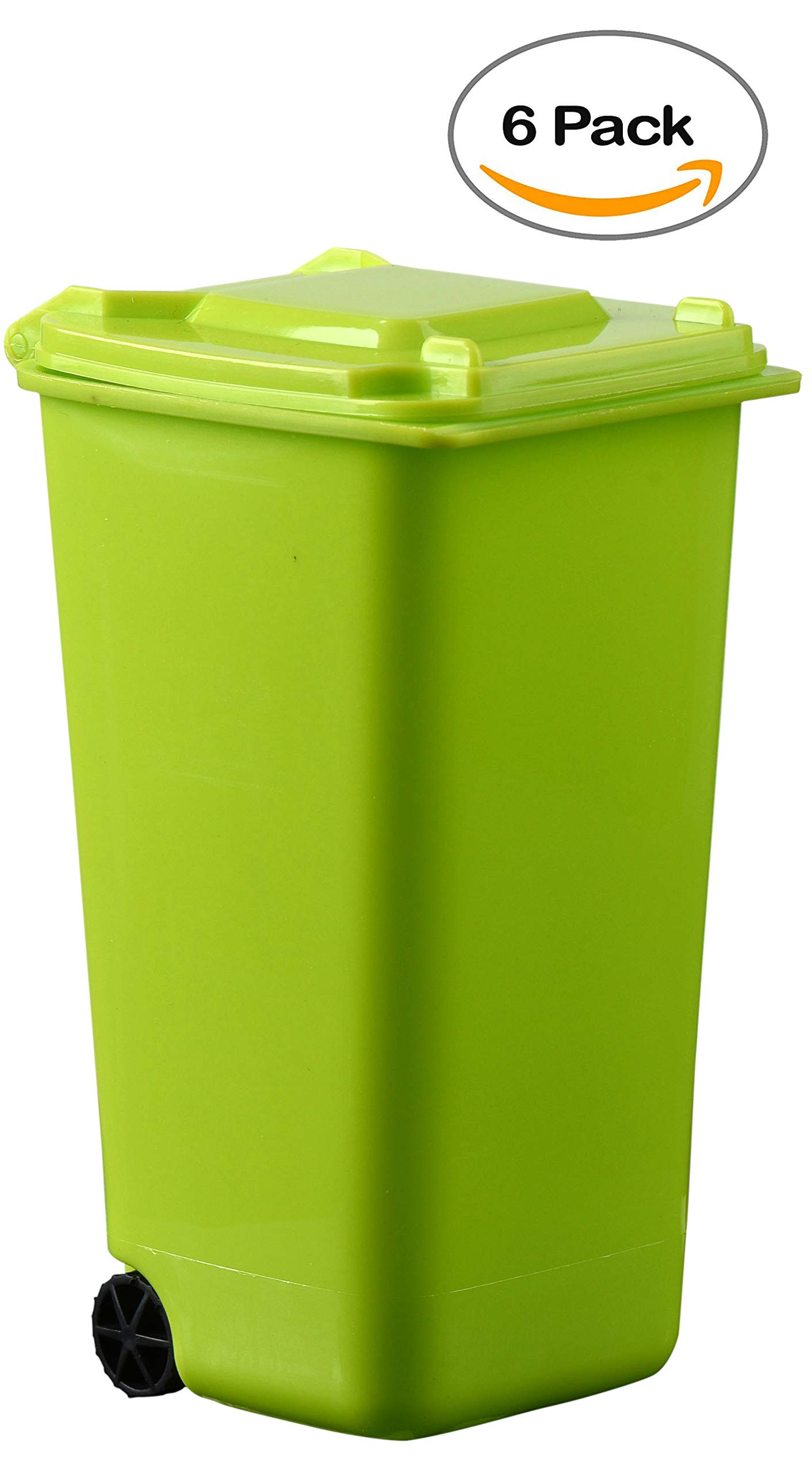 Green Toy Garbage Cans for Fun Playing- Cute Garbage Can 6 Pieces /Set ...
