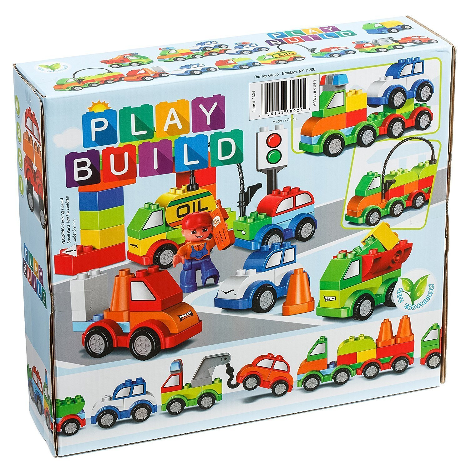 Play Build Car Creator Building Blocks Set 52 Pieces Includes Mechanic ...