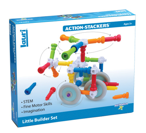 PlayMonster Lauri Action-Stackers - Little Builder Set - Toys 4 U