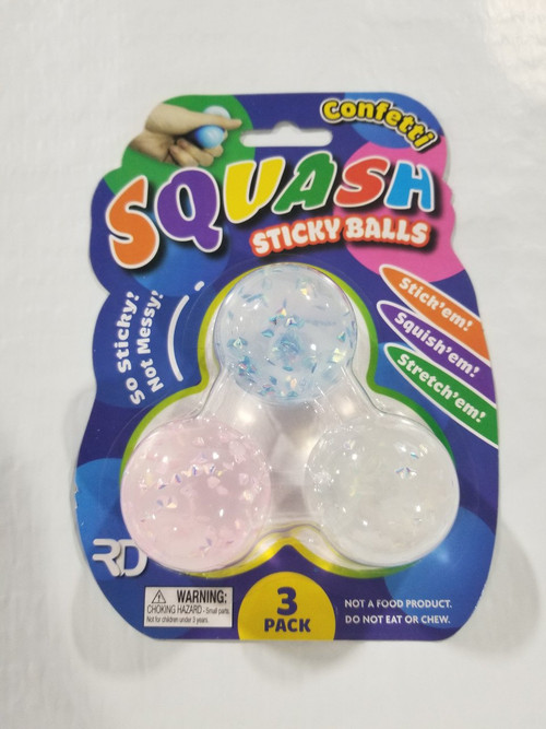 Squash Sticky Balls, Variety of fun colors. Sticky Squishy Sensory ...