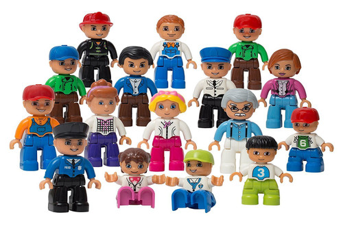 Play Build Community Figures Set 16 Pieces Bulk Starter Kit Includes ...