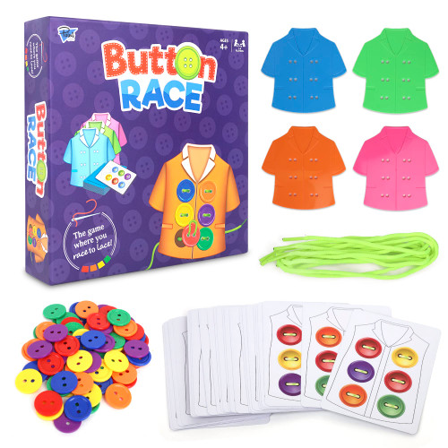 Point Games Lacing Cards Sequence Game - Threading. Sewing, Button Lace ...