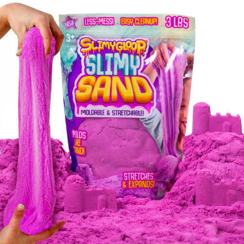 SLIMYGLOOP Slimy Sand, 3 Lbs of Stretchable, Expandable, Moldable Cloud ...
