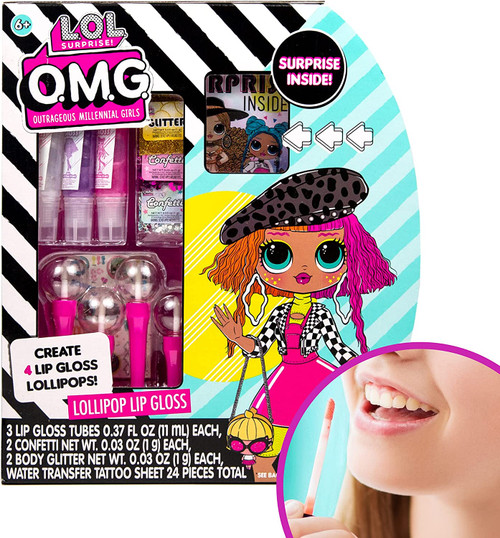 Horizon Group USA L.O.L. Surprise! O.M.G. Lollipop Lip Gloss, Create 4 ...