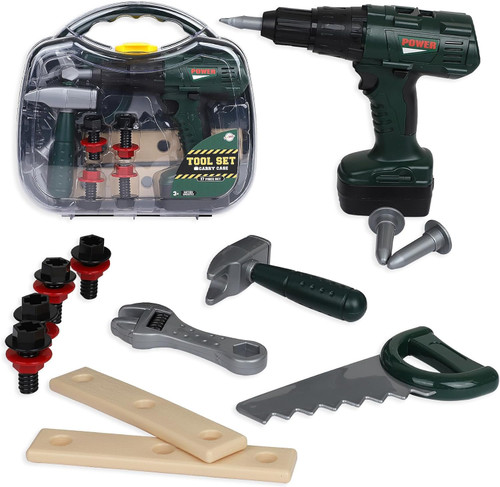 Kids Tool Set Construction Toys for Boys – 17-Piece Toddler Tool Set ...