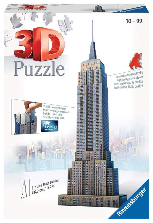 Ravensburger Empire State Building 216 Piece 3D Jigsaw Puzzle for Kids ...