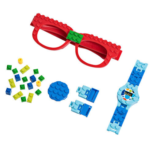 PlayBuild Building Bricks Digital Watch and Eye Glasses Set, Cool Toys ...