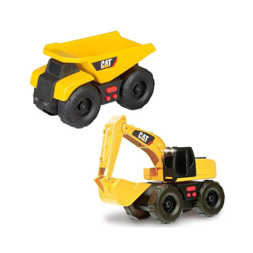 CAT Mini Mover Dump Truck & Excavator Construction Toy Vehicles by ...