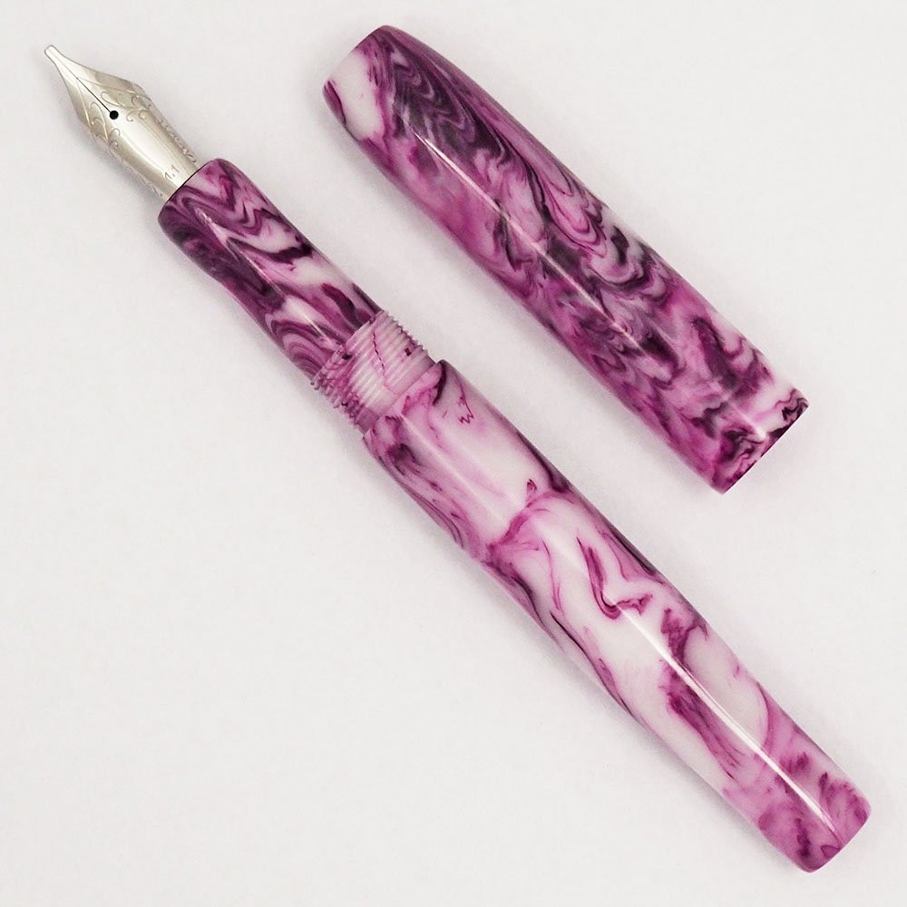 PSPW Prototype Fountain Pen - Raspberry Swirl, Slightly Oversize, No ...