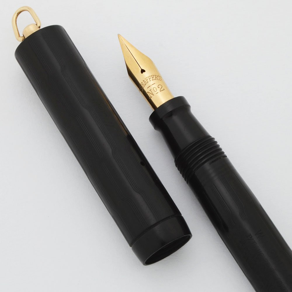 Sheaffer 2 Ring Top Fountain Pen (1920s) - Black, Lever Filler, Fine ...