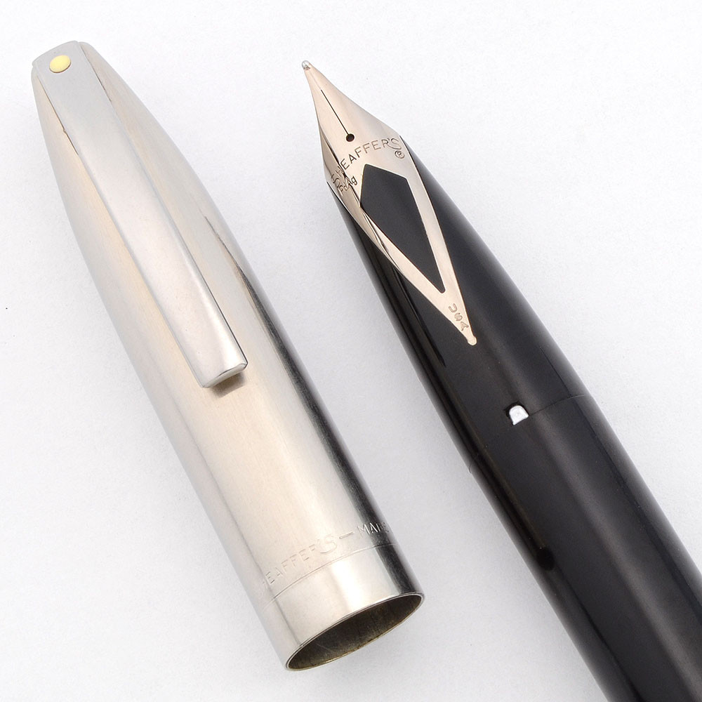Sheaffer PFM II Fountain Pen (1960s) - Black with Steel Cap, Snorkel ...