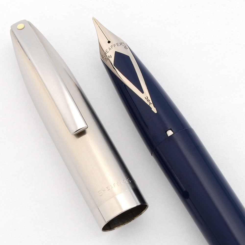 Sheaffer PFM II Fountain Pen (1960s) - Blue with Steel Cap, Snorkel ...