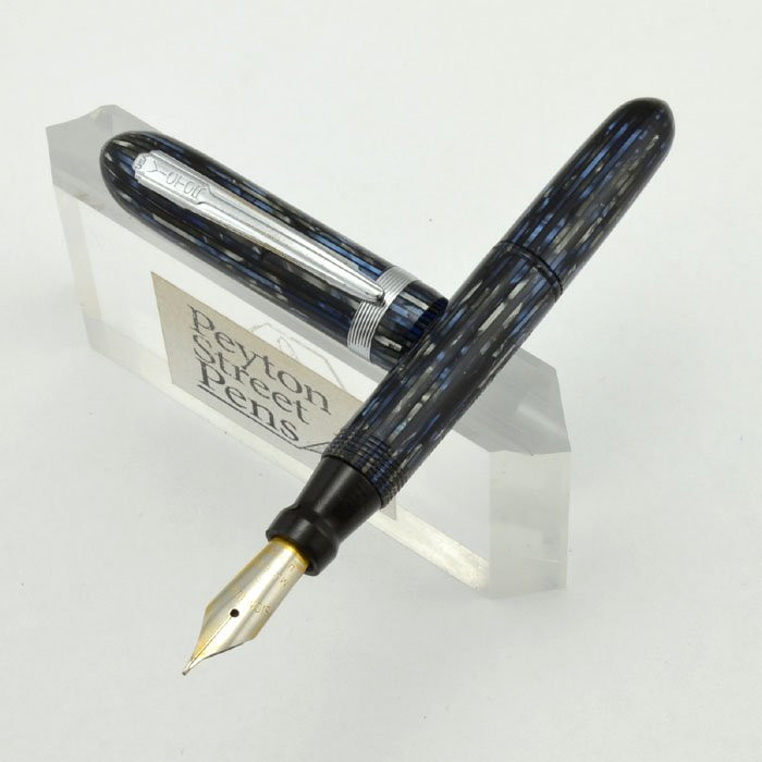 Victor Victapen Teeny Fountain Pen - Grey & Blue Stripes, Bulb Filler ...