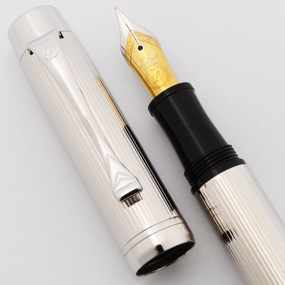Laban Signet Fountain Pen - Lined Pattern, Medium Nib (Excellent, Works ...