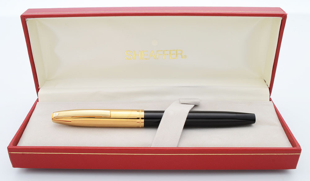 Sheaffer Triumph Imperial Fountain Pen (1990s) - Black w/Electroplated ...