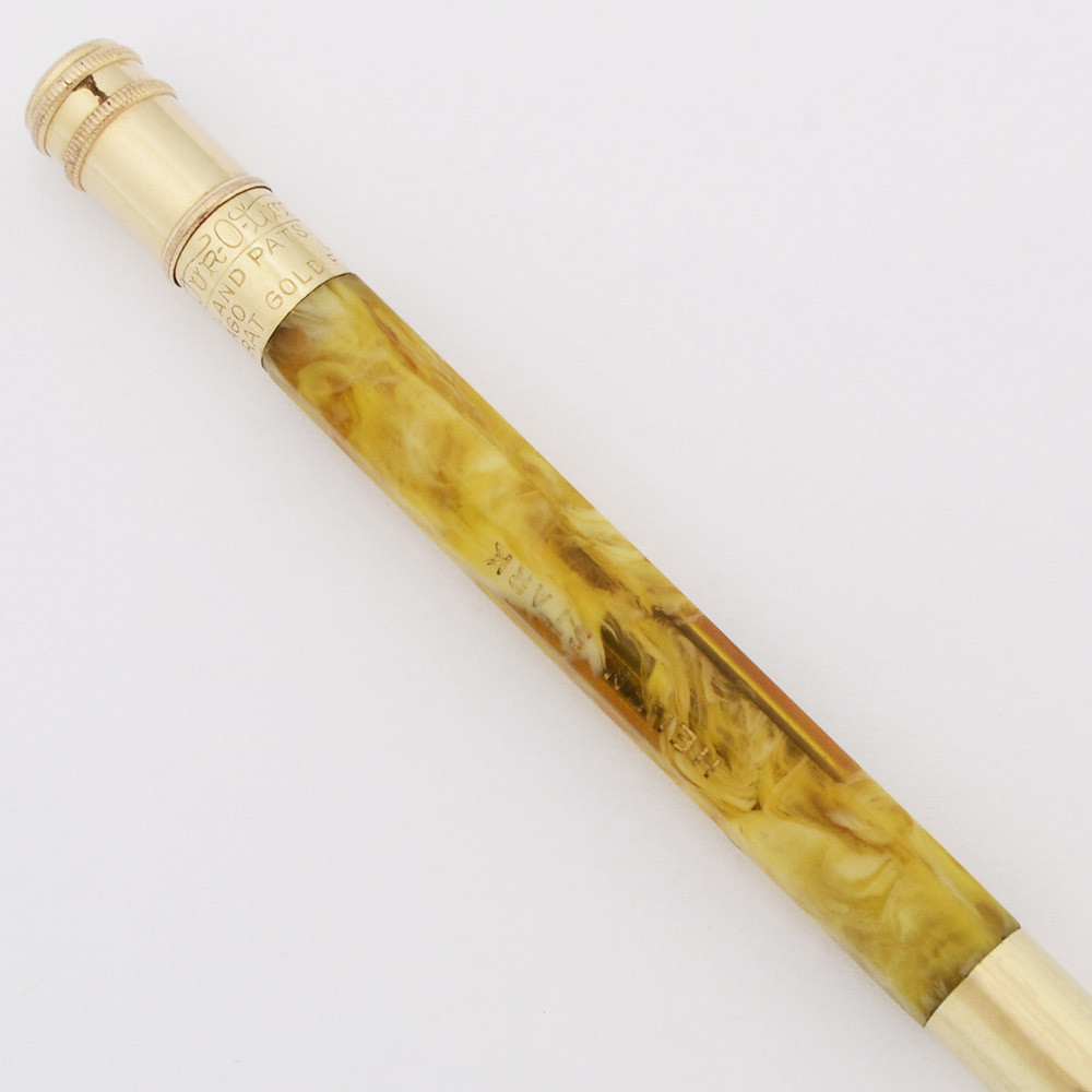 Dur-O-Lite Vintage Small Mechanical Pencil - Clear Yellow White Swirl ...