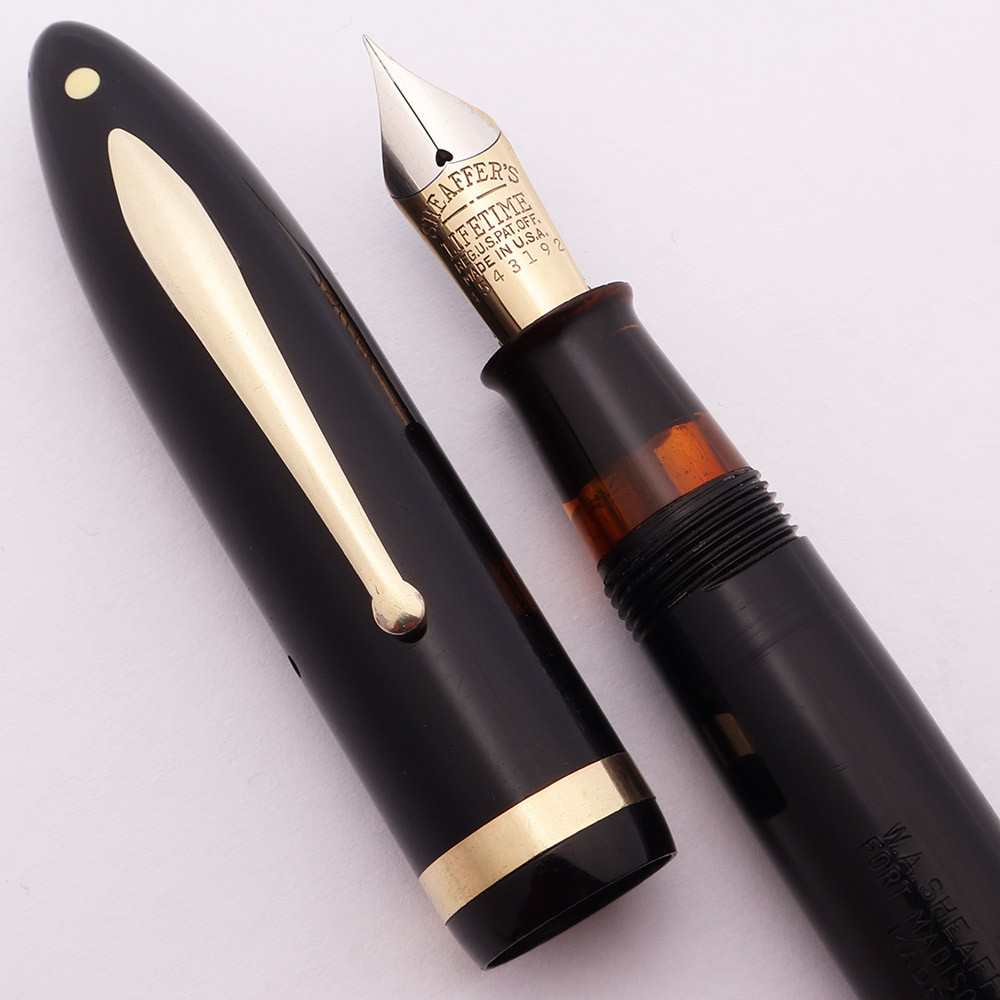 Sheaffer Balance Lifetime Oversized (1935-42) - Jet Black w GT, Lever ...