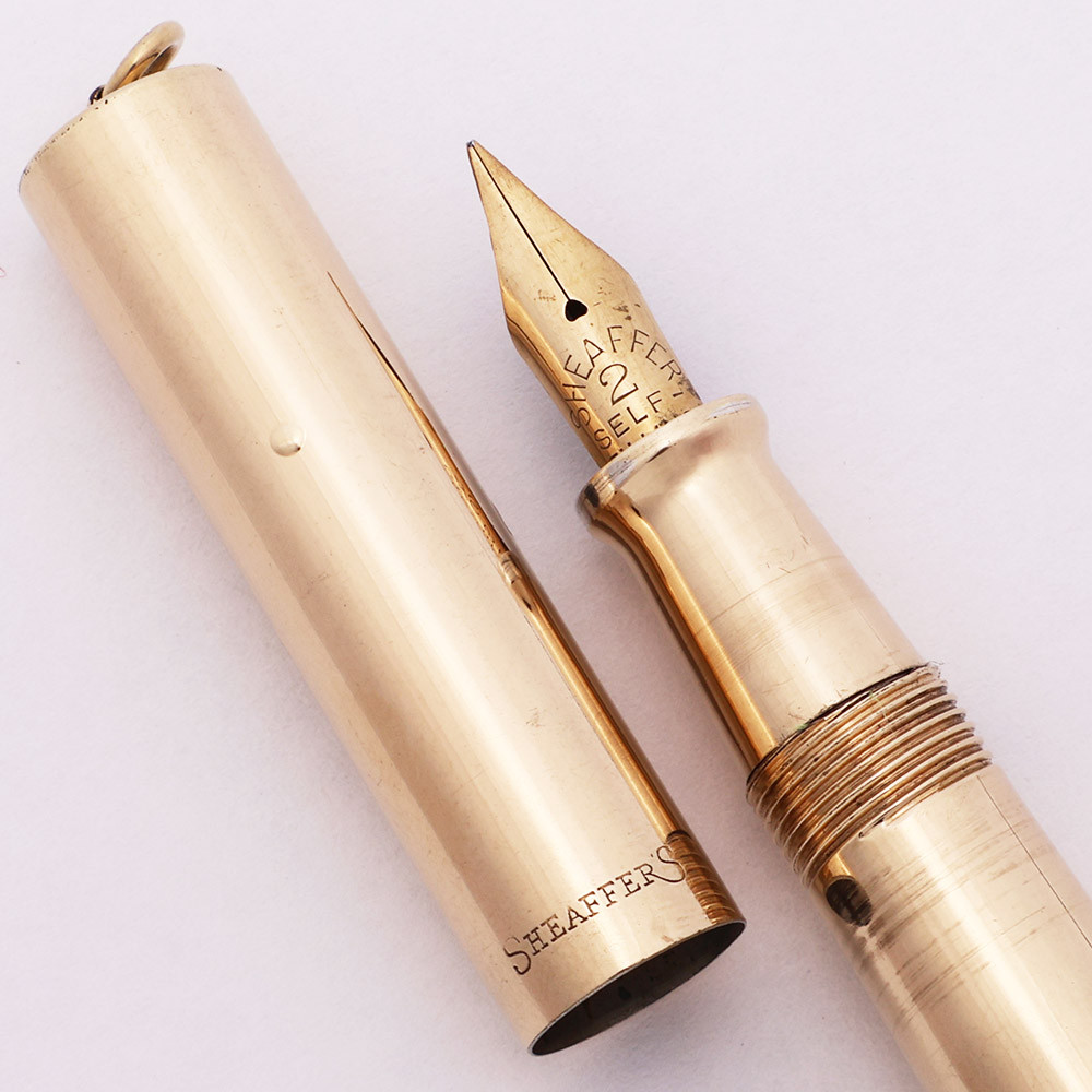Sheaffer Flat Top Ring Top (1920s) - Gold Filled, Lever Filler ...