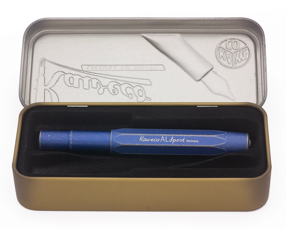Kaweco AL Sport Fountain Pen - Stonewashed Blue, Extra-Fine Steel Nib ...