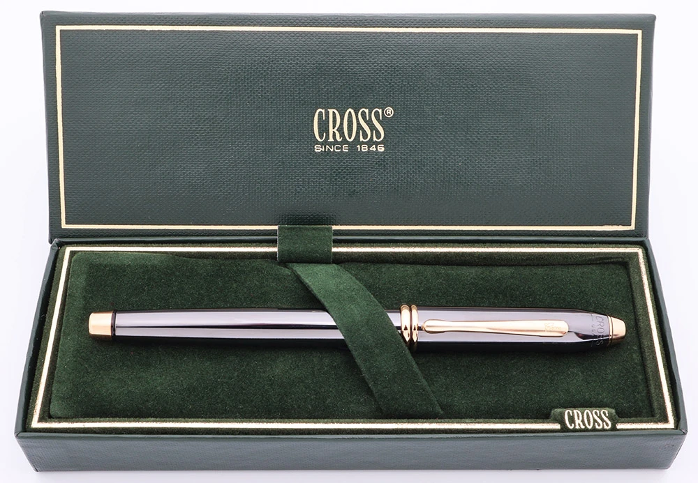 Cross Townsend Fountain Pen (early 2000s) - Gunmetal w/Gold Trim, C/C ...