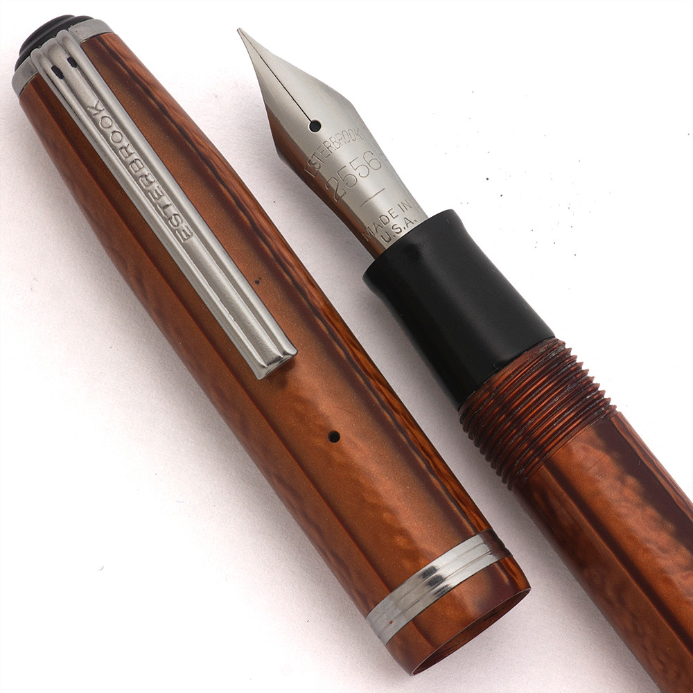 Esterbrook LJ Fountain Pen (1950s) - Copper w/Steel Trim, Lever Filler ...