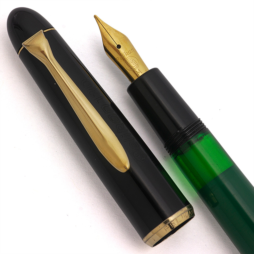 Pelikan 120 Fountain Pen (1973-77) - Second Version, Green Barrel/Black ...