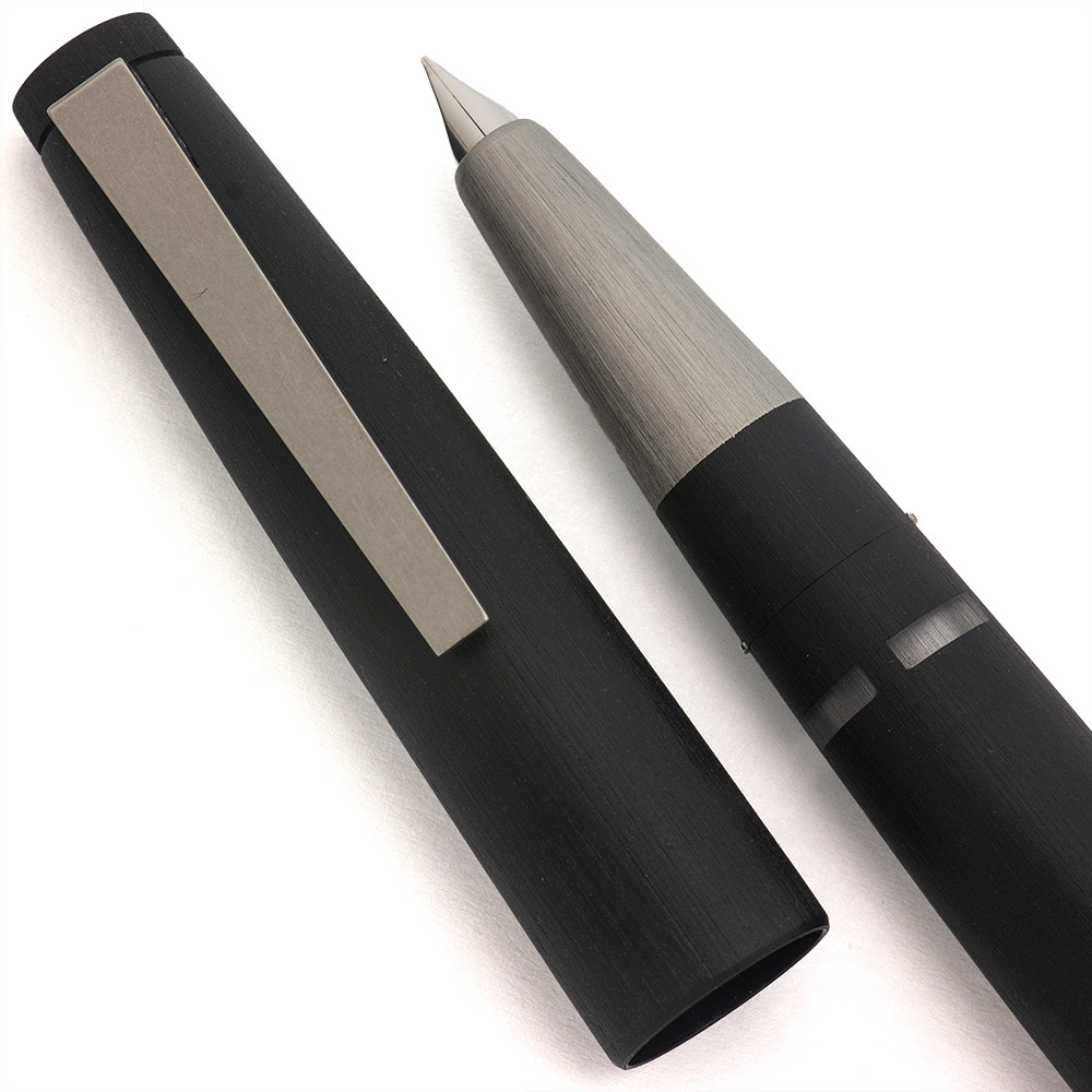 Lamy 2000 Fountain Pen - Black Makrolon, Piston Filler, Fine 14K Nib ...