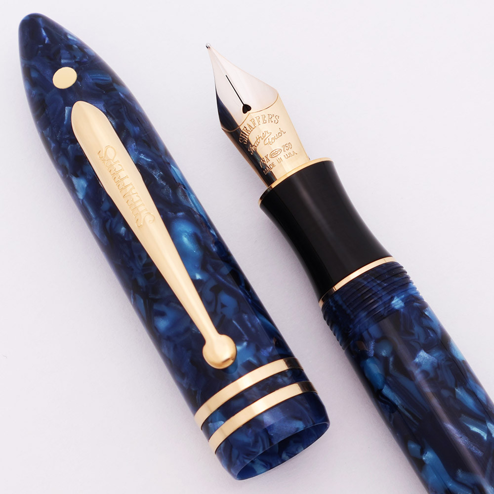 Sheaffer Balance II Fountain Pen - Cobalt Glow w GT, Medium 18k Nib (Near Mint, Never Inked ...