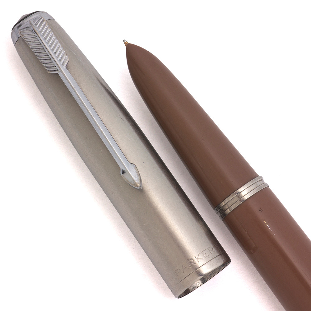 Parker 51 Aerometric Demi Fountain Pen (1949) - Cocoa w Lustraloy Cap ...