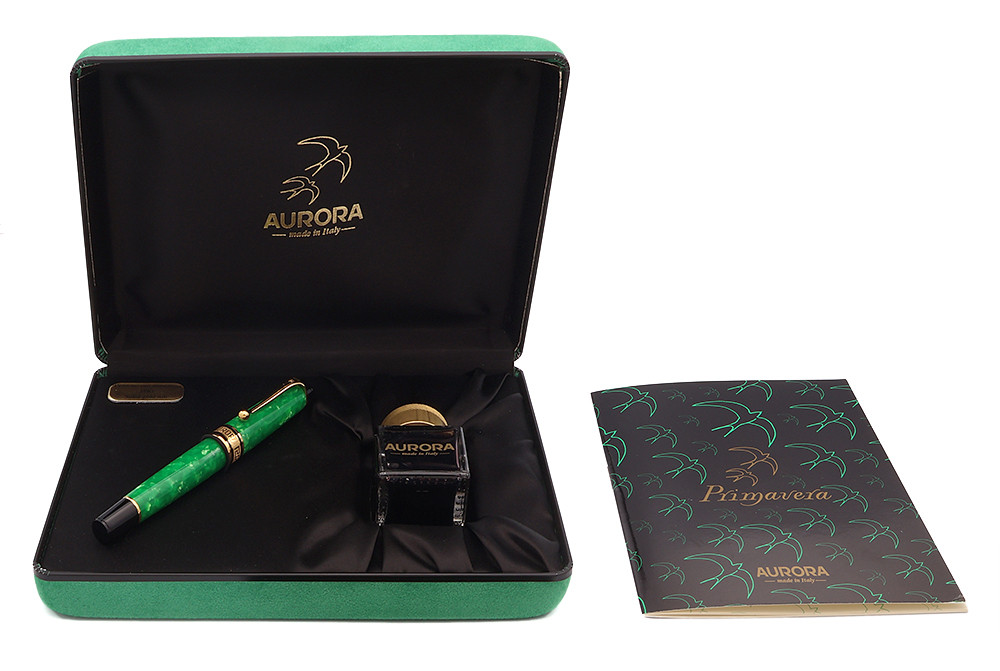 Aurora Optima LE Fountain Pen - Primavera, Stub 18k Nib (Excellent + in ...