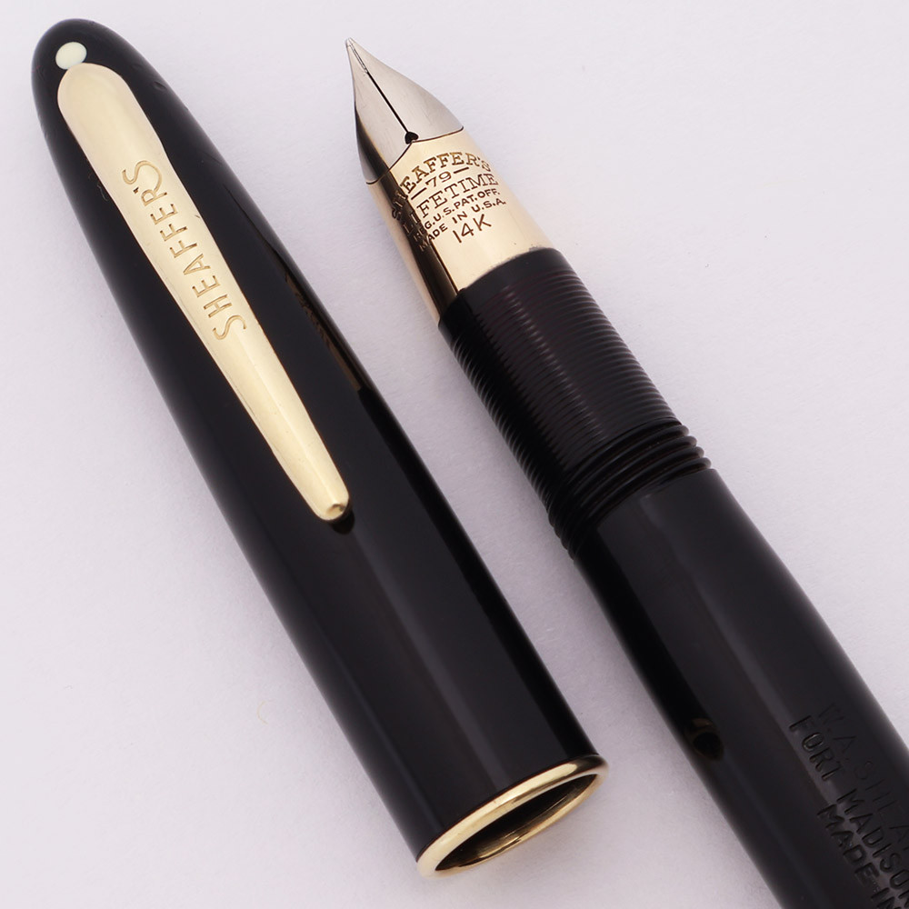 Sheaffer Triumph Sovereign II Fountain Pen (1940s) - Black w GT, Lever ...