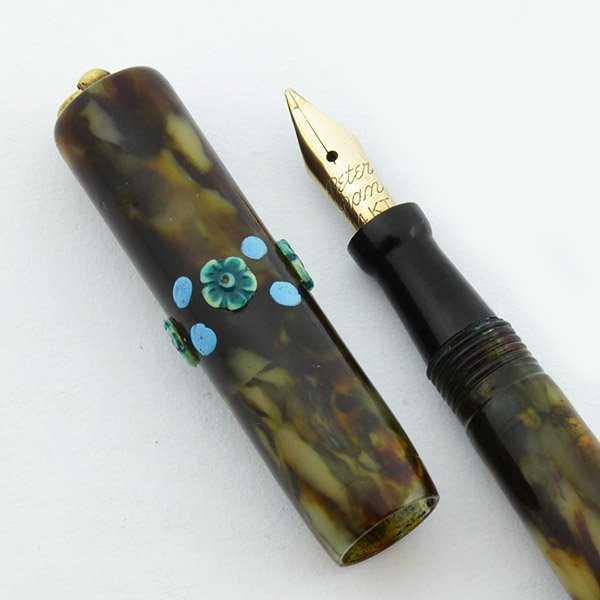 Salz Early Peter Pan Extra Small Fountain Pen - Blue, Eyedropper, Fine ...
