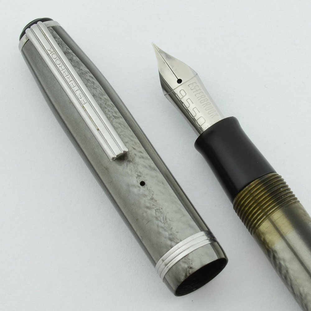 Esterbrook SJ Fountain Pen - Grey, 9550 Extra Fine Nib (Excellent ...