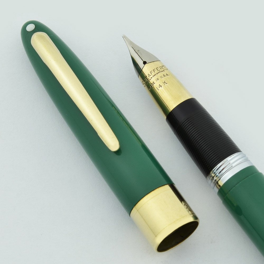 Sheaffer Valiant Snorkel Fountain Pen - Pastel Green, Medium (Excellent ...