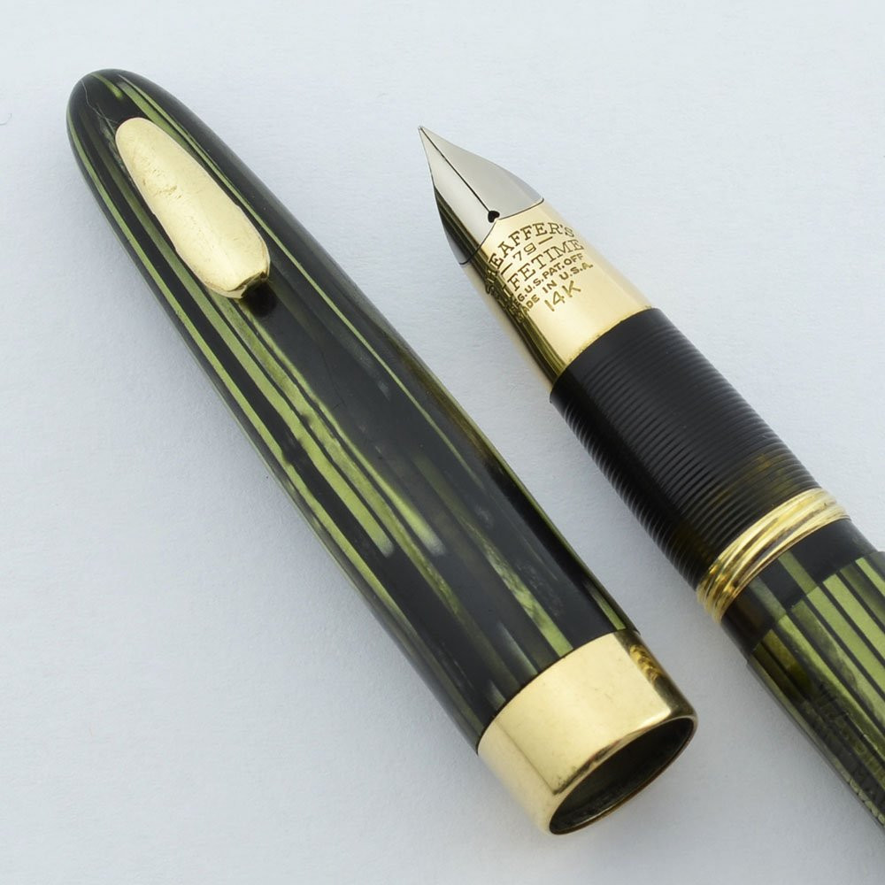 Sheaffer Lifetime Tuckaway 1000 Set - Grey Striated, Vac Fil, Medium ...