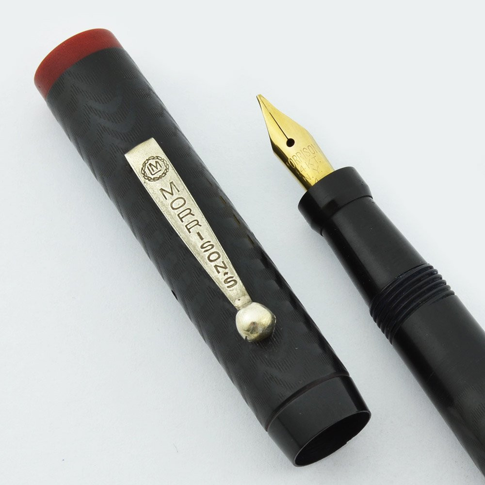 Morrison Fountain Pen - Slim, BCHR, Red Ends, Flexible Medium Nib ...